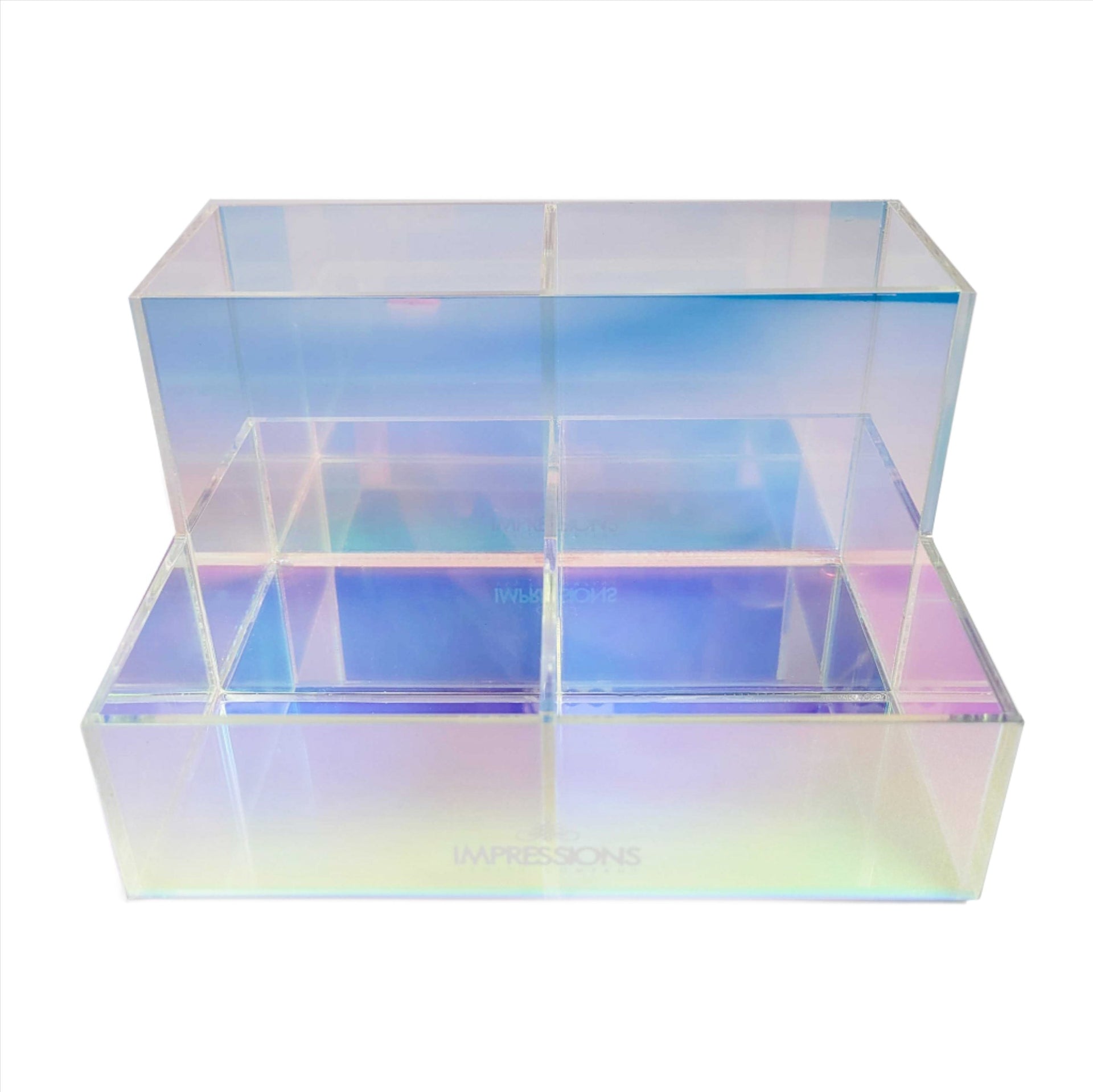 PRISMA MULTI-USE 4-COMPARTMENT ACRYLIC ORGANIZER – Impressions Vanity Co.
