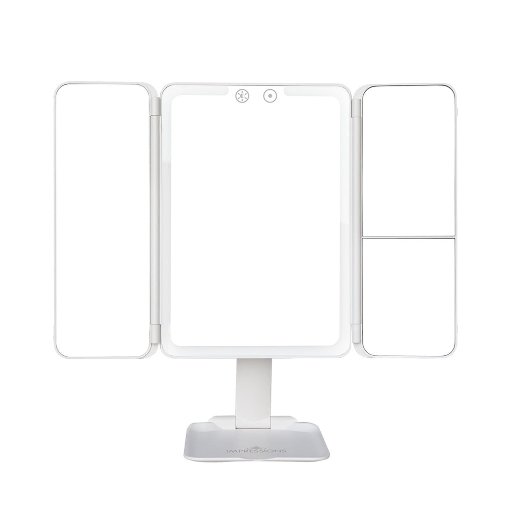 Flex Mini Trifold LED Makeup Mirror With Stand – Impressions Vanity Co.