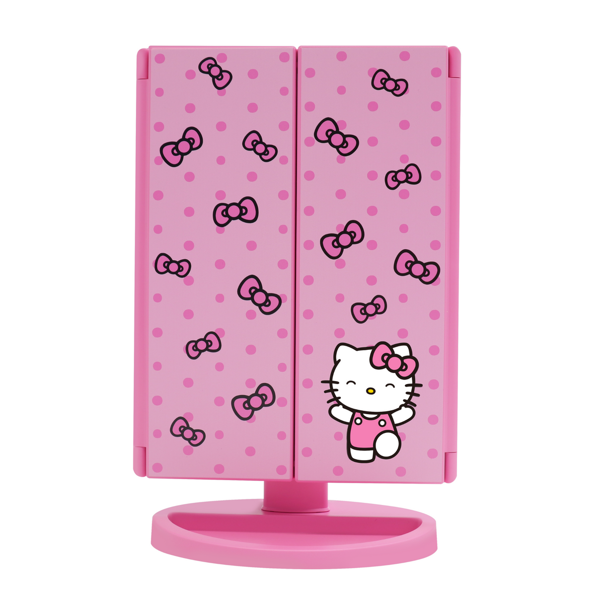 Hello Kitty® "Pink-A-Dot" Trifold LED Makeup Mirror – Impressions ...