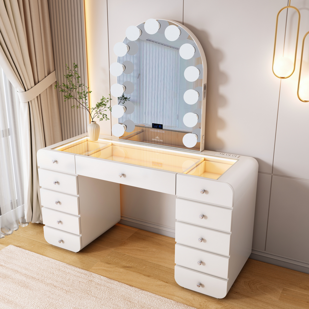 Hollywood Glow® Arch Vanity Mirror – Impressions Vanity Co.