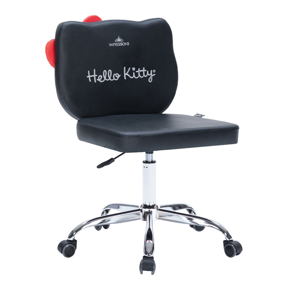 Hello Kitty® Faux Leather Swivel Vanity Chair – Impressions Vanity Co.