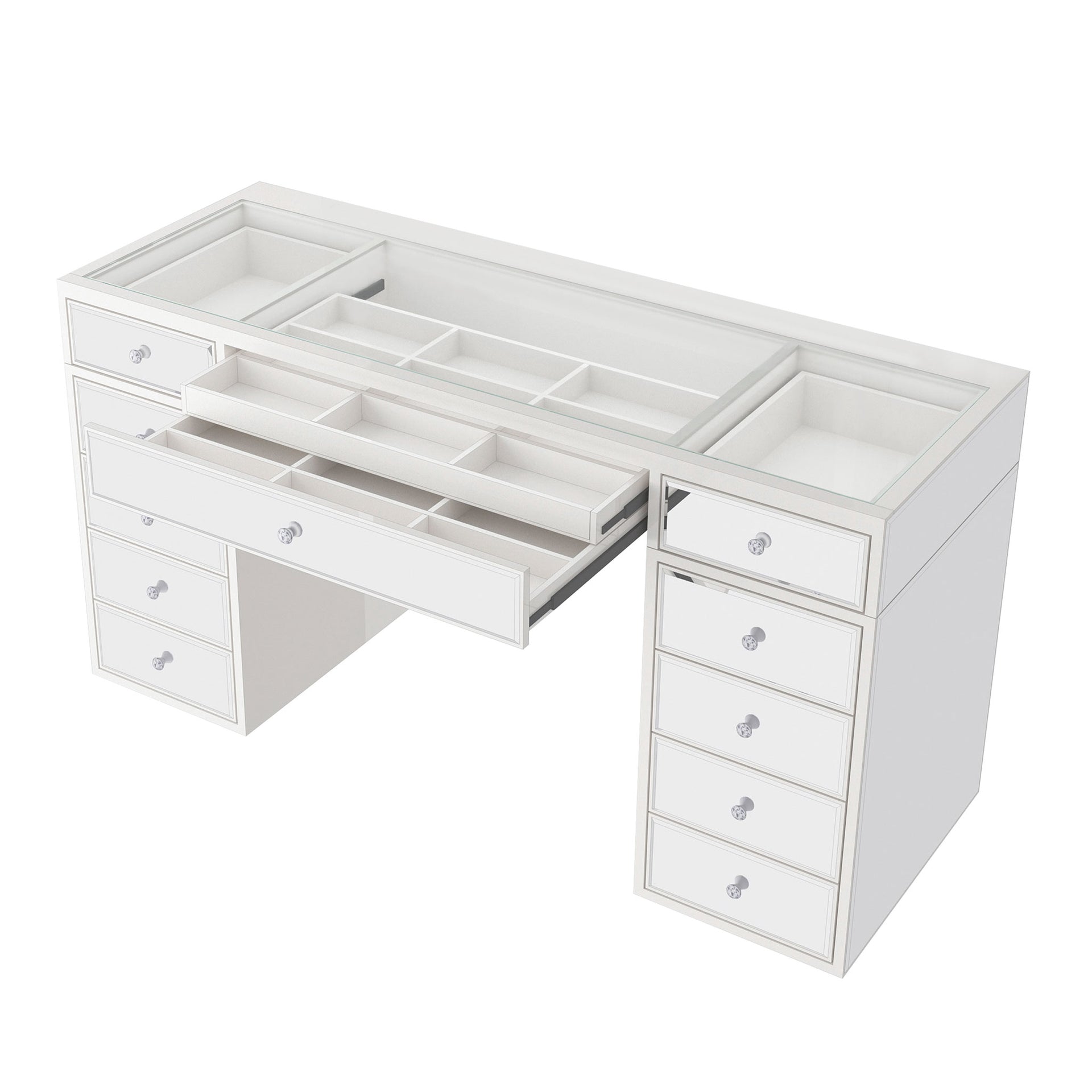 SlayStation® Luxe Premium Mirrored Vanity Table – Impressions Vanity Co.