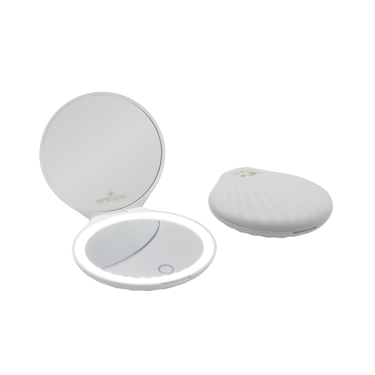 Ariel Seashell Compact Mirror – Impressions Vanity Co.