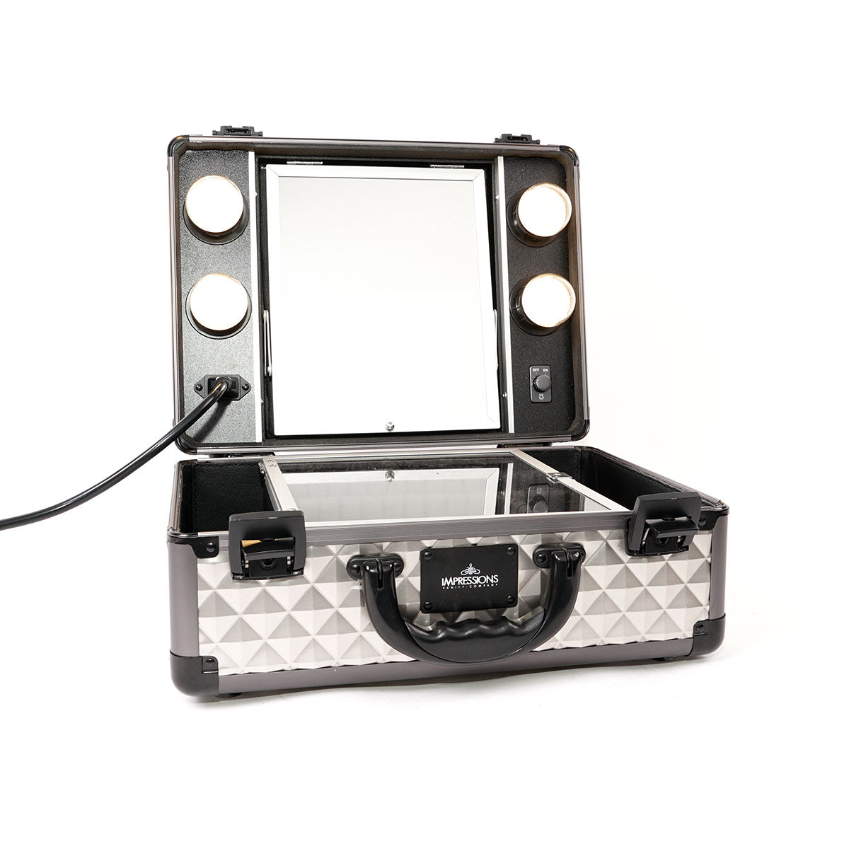 Impressions Vanity SlayCase Makeup Vanity Travel Case in Black Studded ...