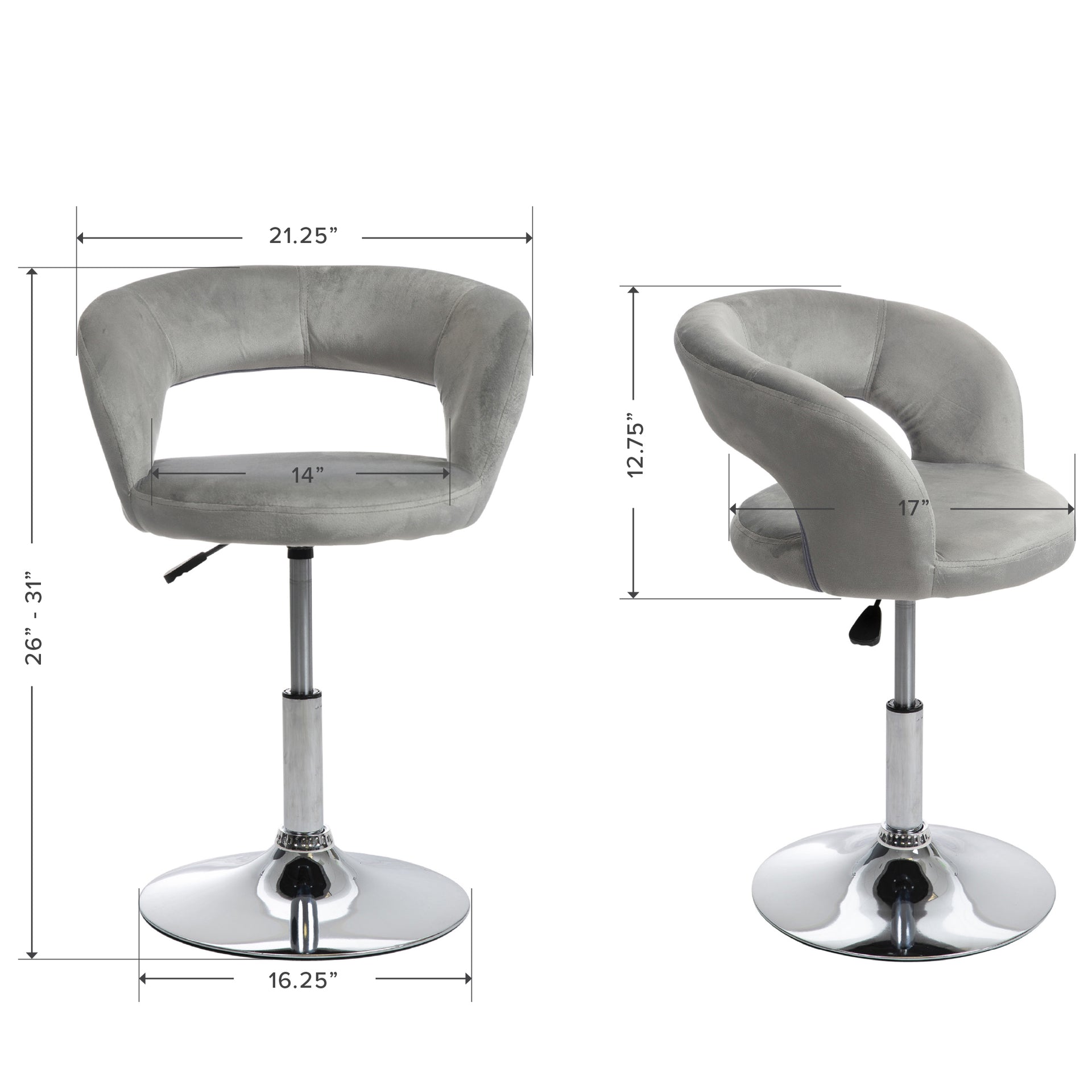 Giselle Contemporary Vanity Chair – Impressions Vanity Co.