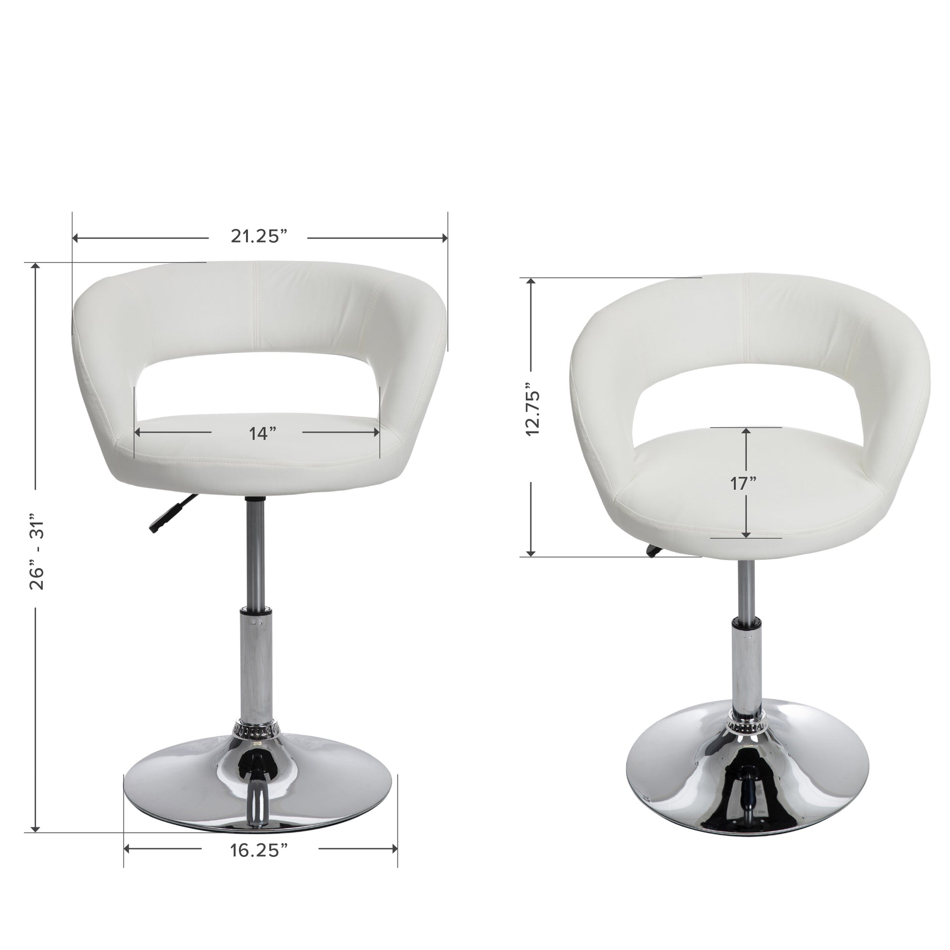 Giselle Contemporary Vanity Chair – Impressions Vanity Co.