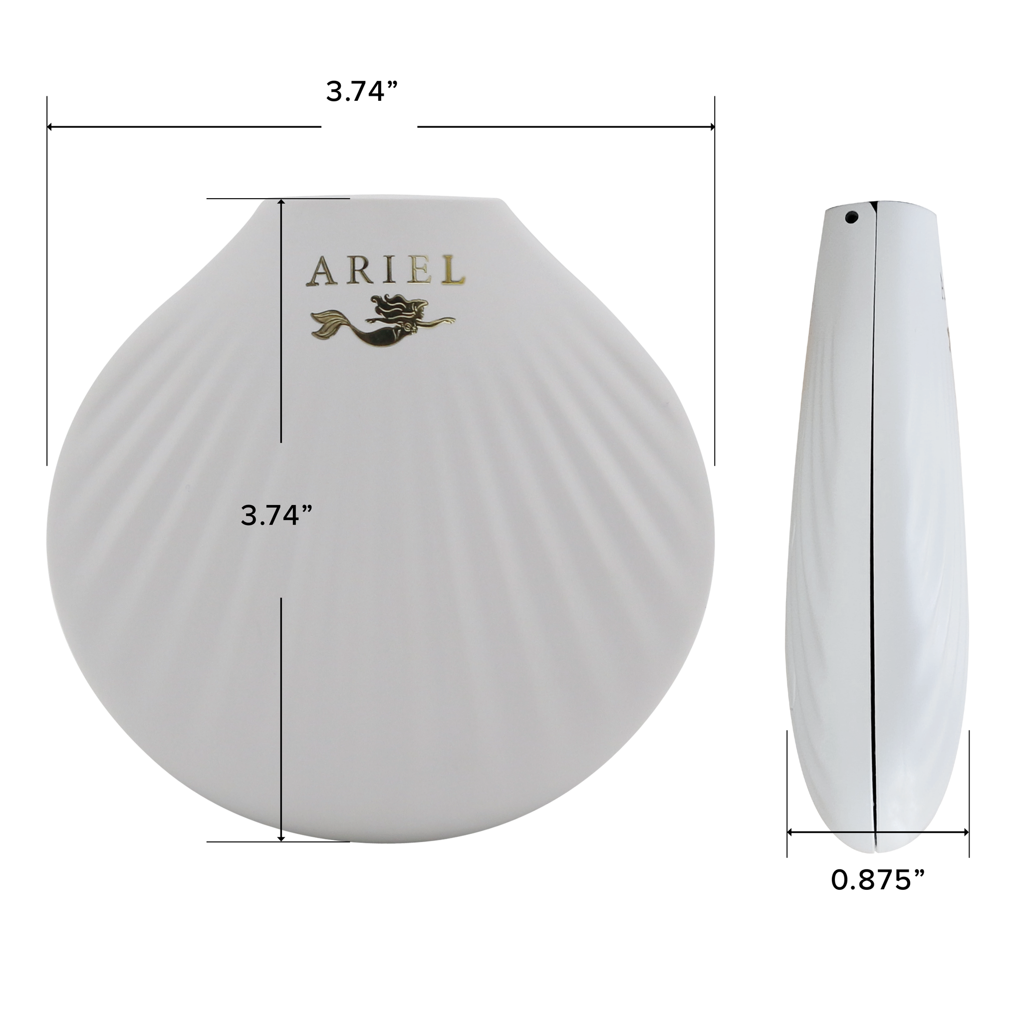Ariel Seashell Compact Mirror – Impressions Vanity Co.