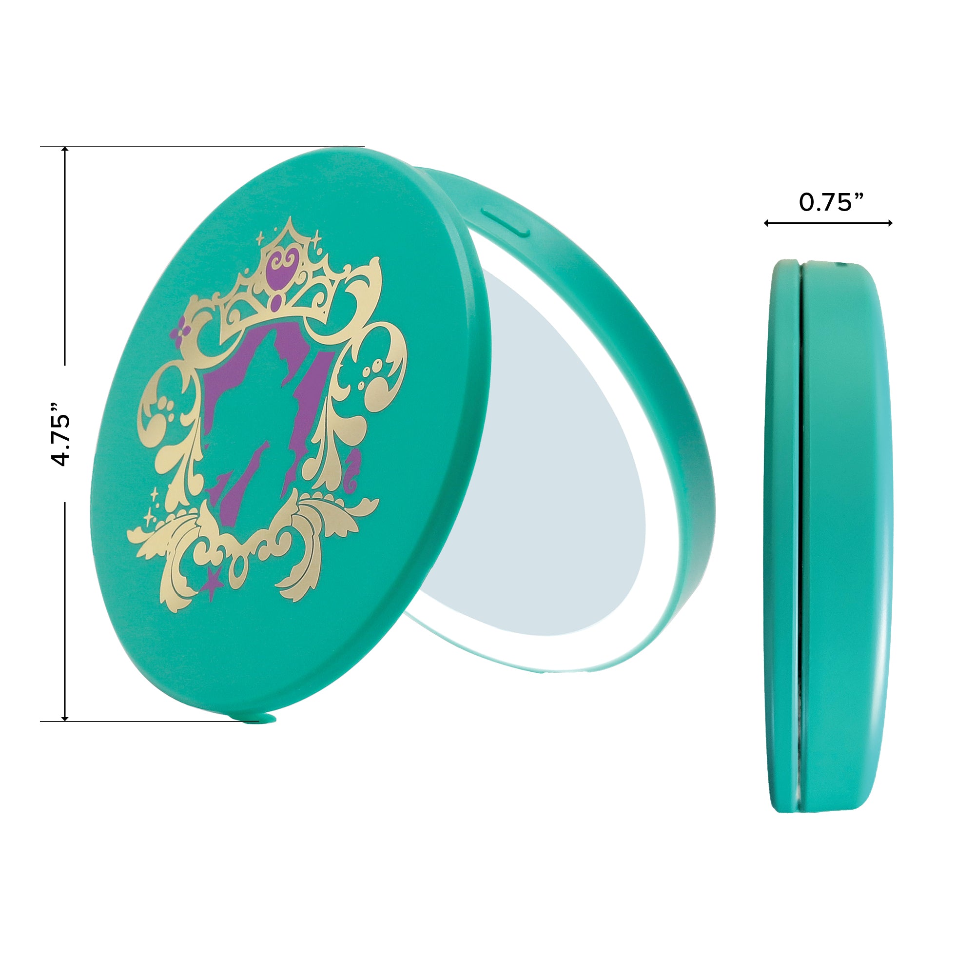 Ariel Compact Mirror with Wireless Power Bank Charging Base ...