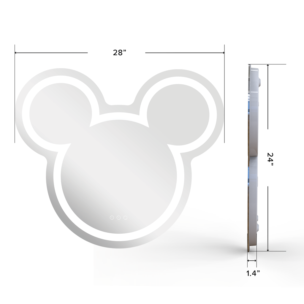 Mickey Mouse LED Wall Mirror – Impressions Vanity Co.