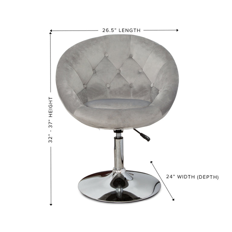 Antoinette Tufted Vanity Chair | Impressions Vanity Co.