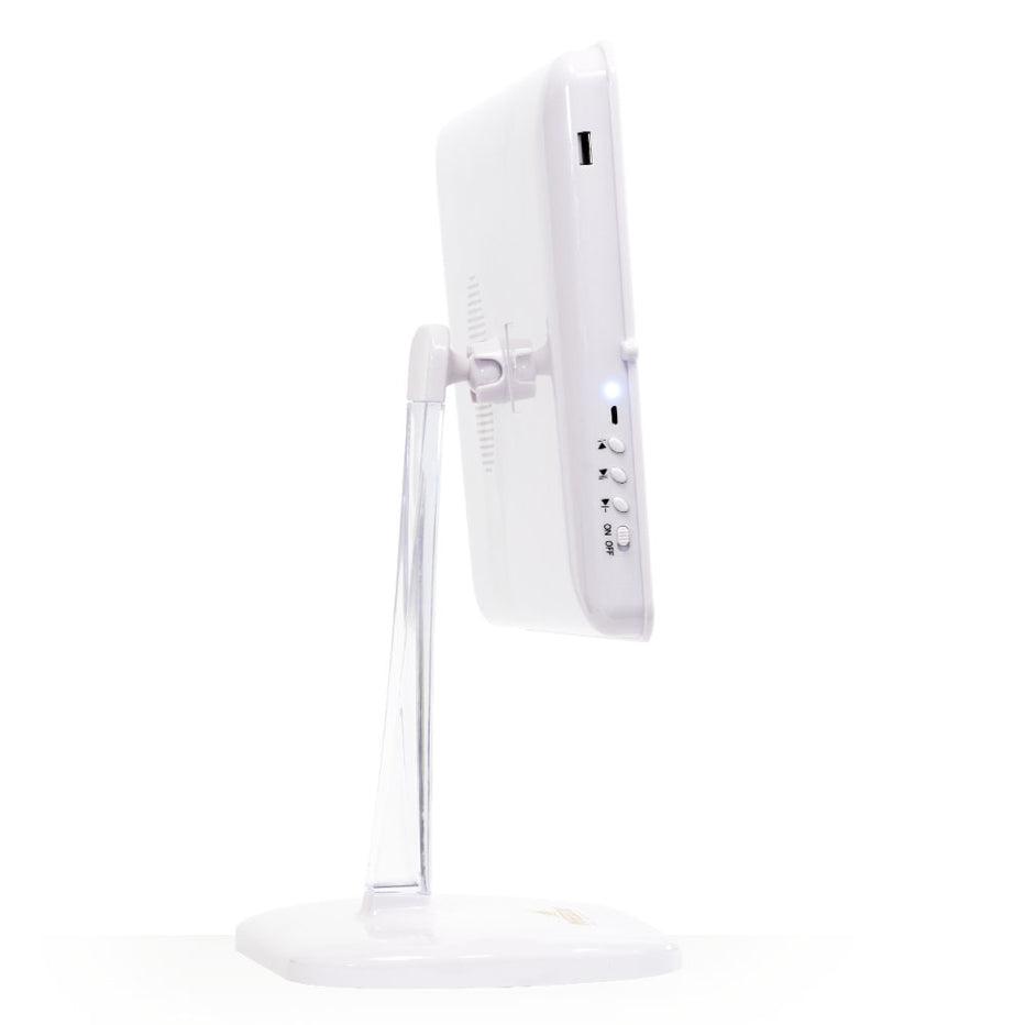 Touch Pro LED Lighted Makeup Mirror with Bluetooth Speaker & Powerbank ...