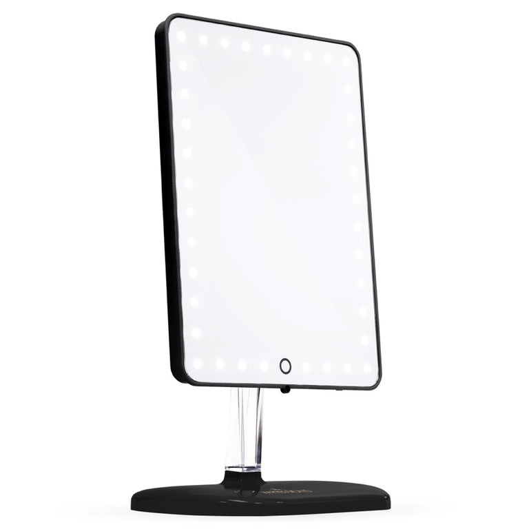 Touch Pro LED Lighted Makeup Mirror with Bluetooth Speaker & Powerbank ...
