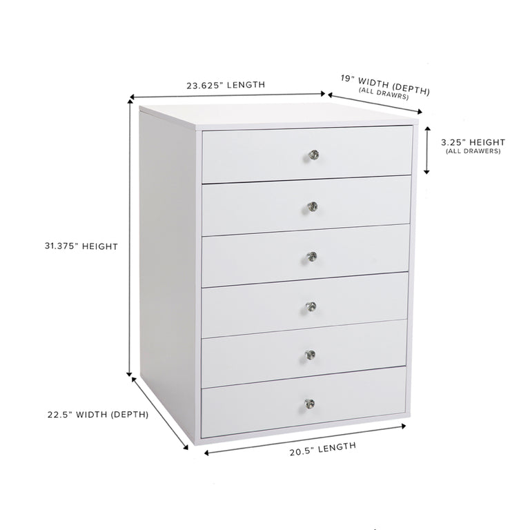 SlayStation® 6 Drawer Chest – Impressions Vanity Co.